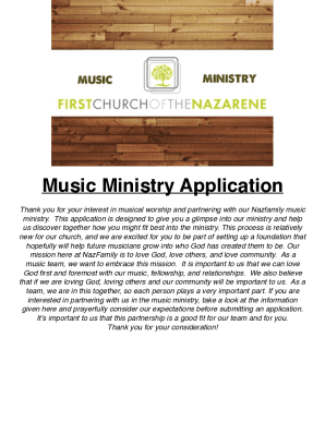 Fillable Online A Christian Leadership Guide to Careers in Music ...
