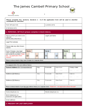 Ination Notes on completing the application Doc Template | pdfFiller