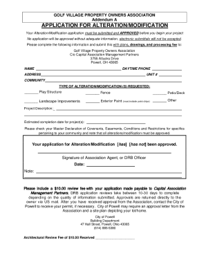 Fillable Online Golf Village Property Owners Association- Rules ...