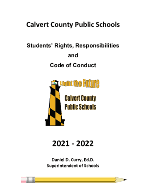 Fillable Online Calvert County Board Of Education Pdf Fax Email Print ...