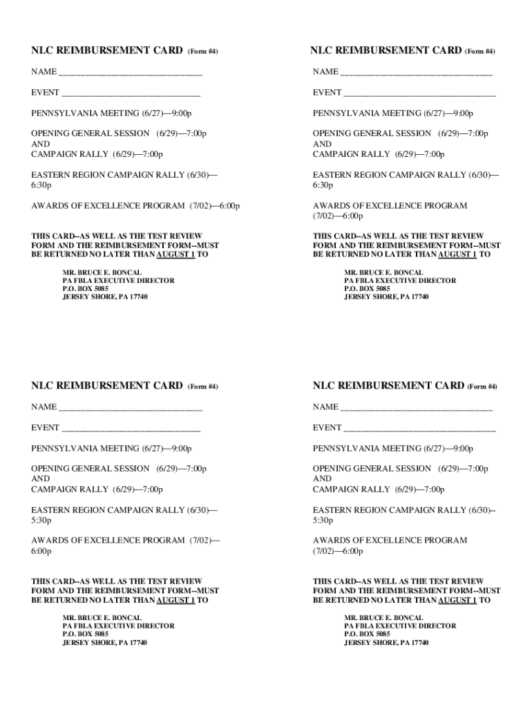Fillable Online Nlc Claim Form - Fill Online, Printable, Fillable ...