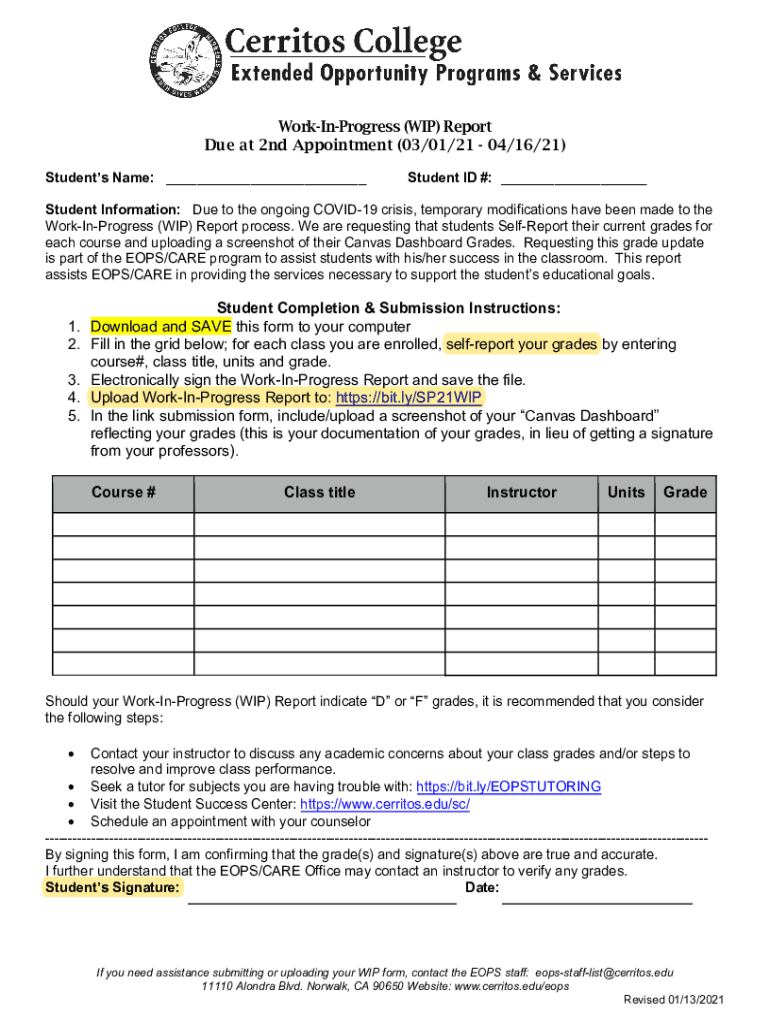 Fillable Online EOPS, CARE, and LINC student services flyer Fax Email ...