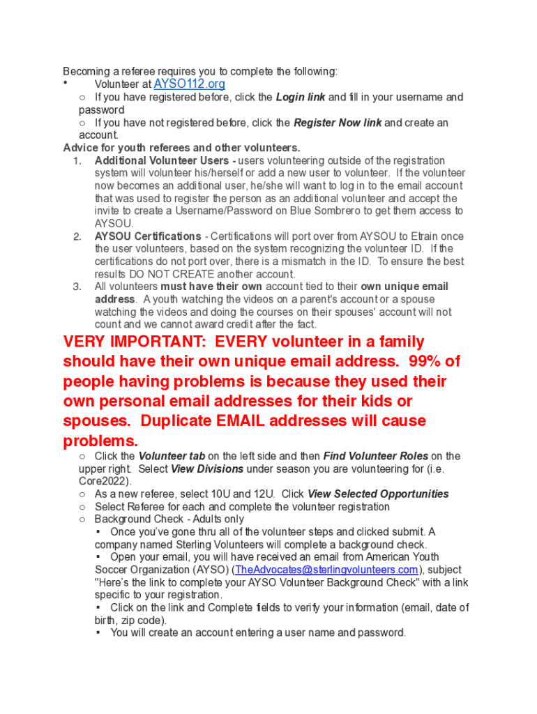 Fillable Online Step by Step Instructions on how to sign up to be a ...