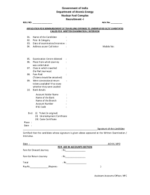 Fillable Online TA claim by SCST candidates new Fax Email Print - pdfFiller