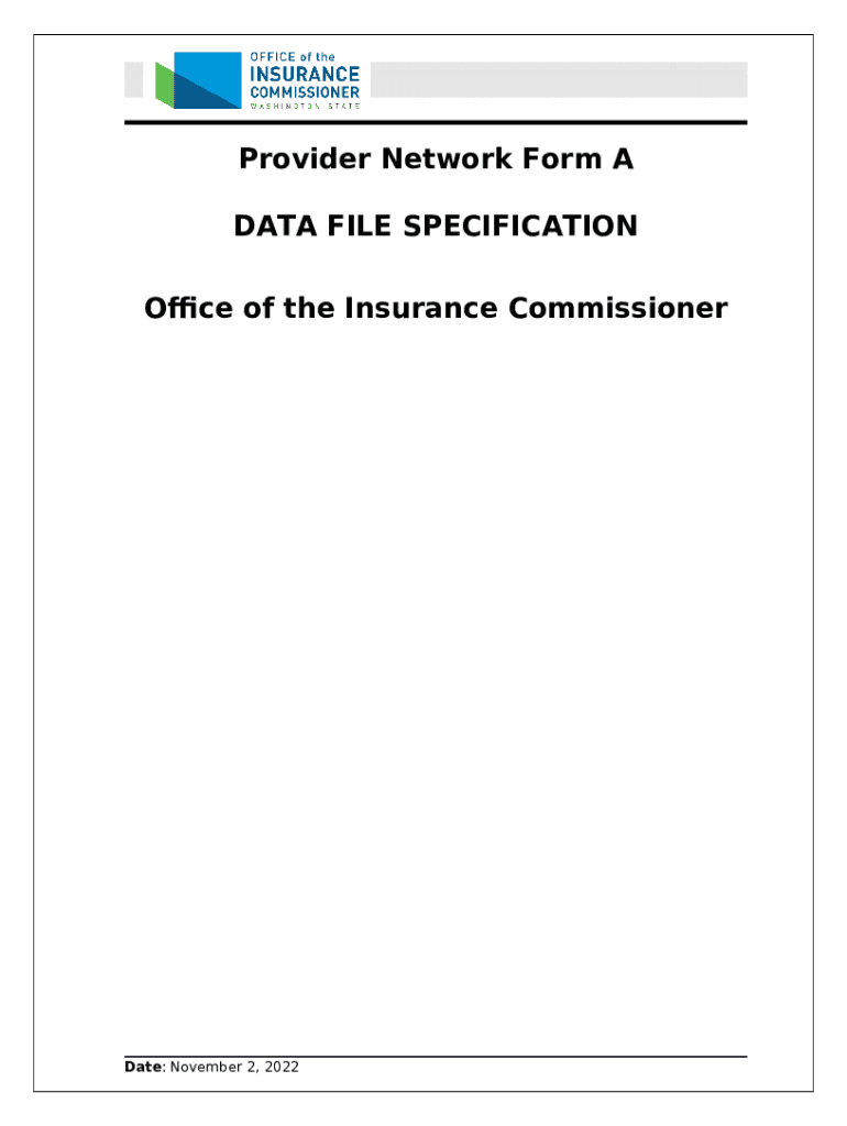 Network Access A Data File Specification. Describes the various ...