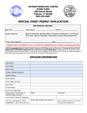 Fillable Online Special Event Permit Application - Town of Palm Beach ...