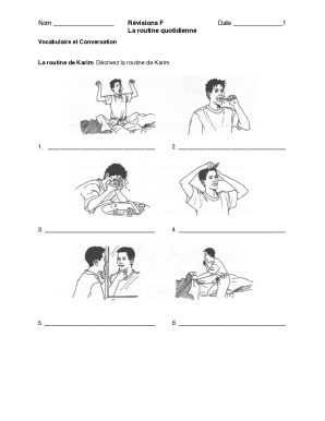 Remplissable En Ligne Revisions F La routine quotidienne Fax Email ...