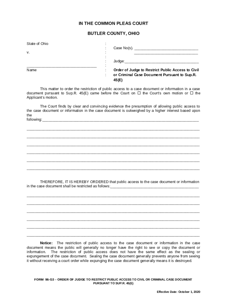 Judge Michael A. Oster Jr. - Butler County Common Pleas Court Doc ...