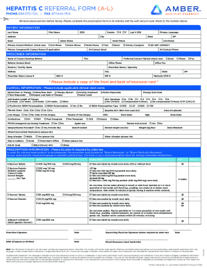 Fillable Online Hepatitis C Prescription Referral Form - SpaceCraft Fax ...