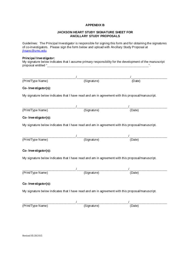 Signature Sheet Doc Template | pdfFiller