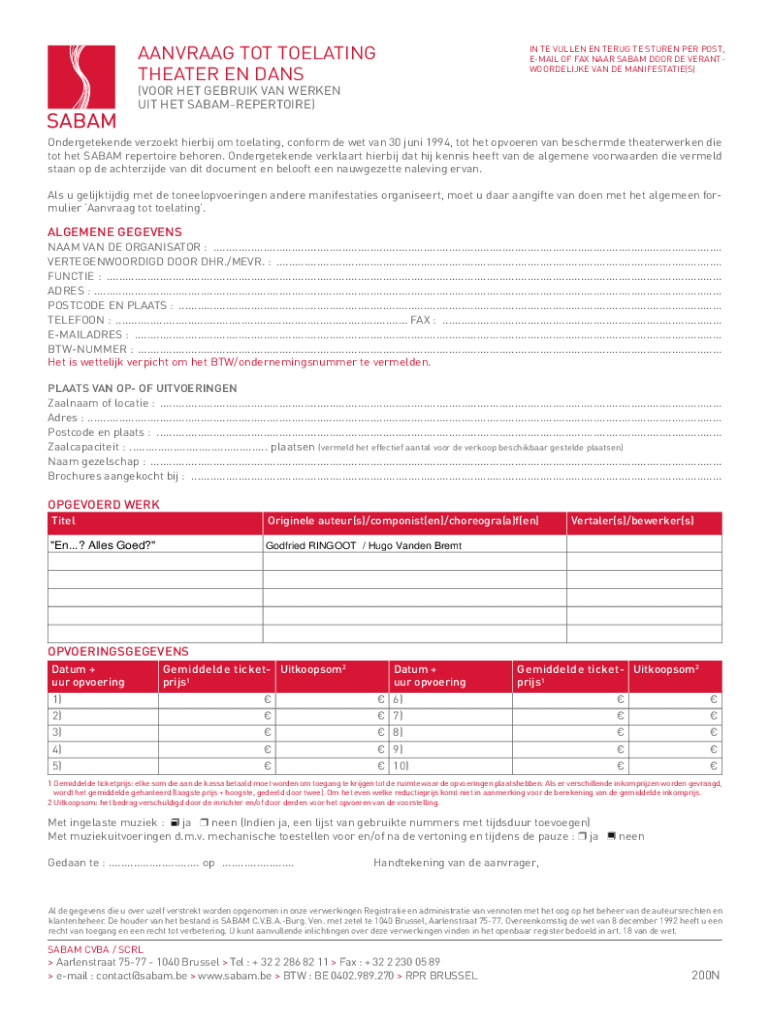 Invulbaar Online Aanmelding van een evenement - PDF Gratis download ...