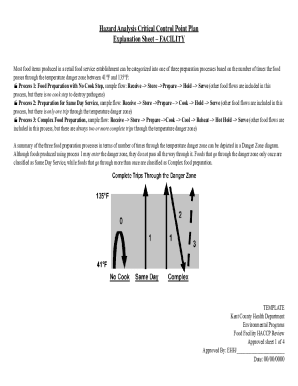 Fillable Online HACCP Process Template Fax Email Print - pdfFiller