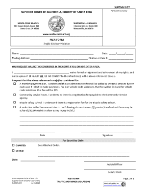 Fillable Online Modification Request Form Criminal-Minor Violation ...