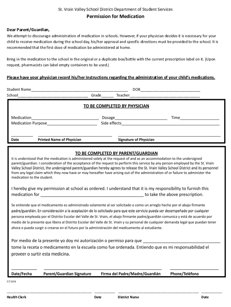 Fillable Online authorization to administer medication Fax Email Print ...
