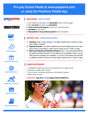Fillable Online or using the PayPams mobile App Fax Email Print - pdfFiller