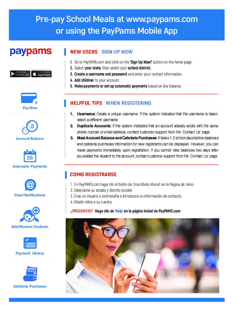 Fillable Online or using the PayPams mobile App Fax Email Print - pdfFiller