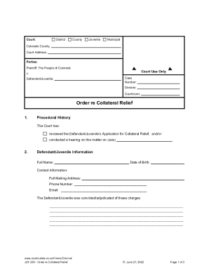 Fillable Online Colorado's State Court System Fax Email Print - pdfFiller
