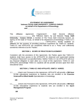 Appendix X Letter of Agreement DSHS Houston Doc Template | pdfFiller