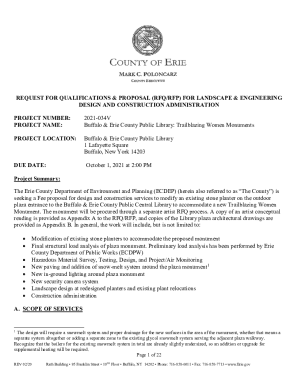 Fillable Online REQUEST FOR QUALIFICATIONS & PROPOSAL (RFQ/RFP) FOR ...