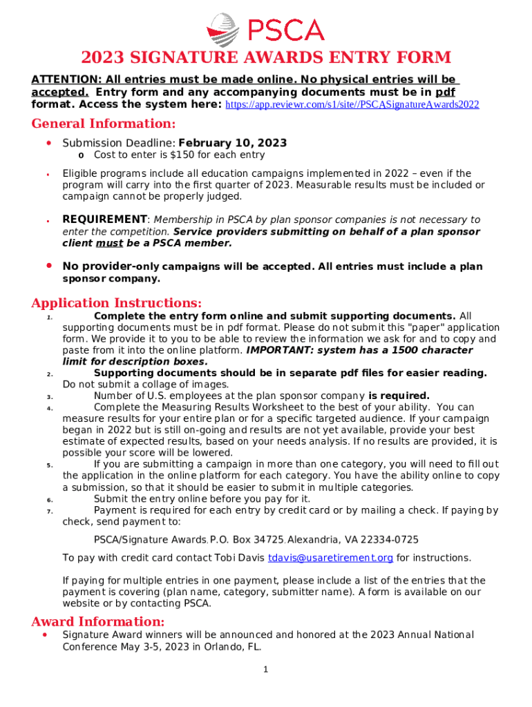 Instructions for Completing the Entry Doc Template | pdfFiller