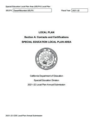 Fillable Online Desert/Mountain SELPA Fax Email Print - pdfFiller