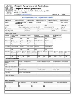 Fillable Online Inspection Start Time Fax Email Print - pdfFiller