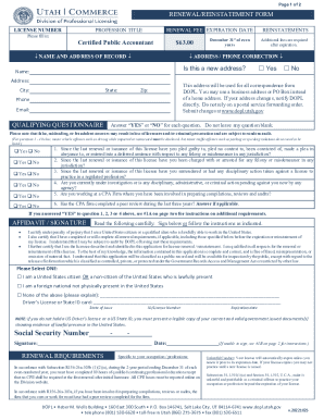 Fillable Online dopl utah request-for-waiver-of-continuing-professional ...