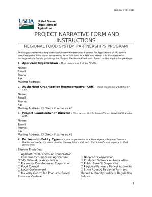 REGIONAL FOOD SYSTEM PARTNERSHIPS PROGRAM Narrative and Instructionsss ...