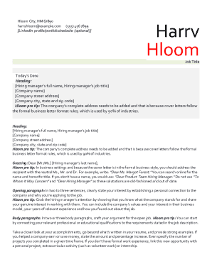 Hiring manager's full name, Hiring manager's job title Doc Template ...