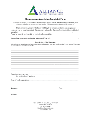 Fillable Online Common HOA Complaints And How To Deal With ThemCMG Fax ...
