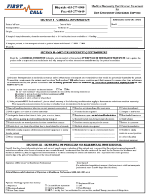 Fillable Online Certificate of Medical Necessity for ... Fax Email ...