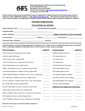 Fillable Online Form Hfs 1517. Executive Branch Fax Email Print - pdfFiller