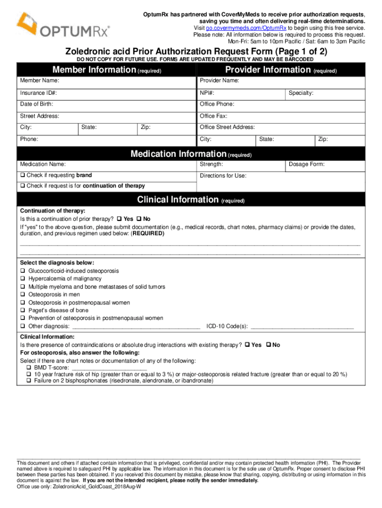 Fillable Online acid Prior Authorization Request Form (Page 1 ... Fax Email Print - pdfFiller