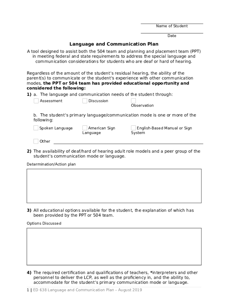504 Plans: Ination for Teachers (for Parents) Doc Template | pdfFiller