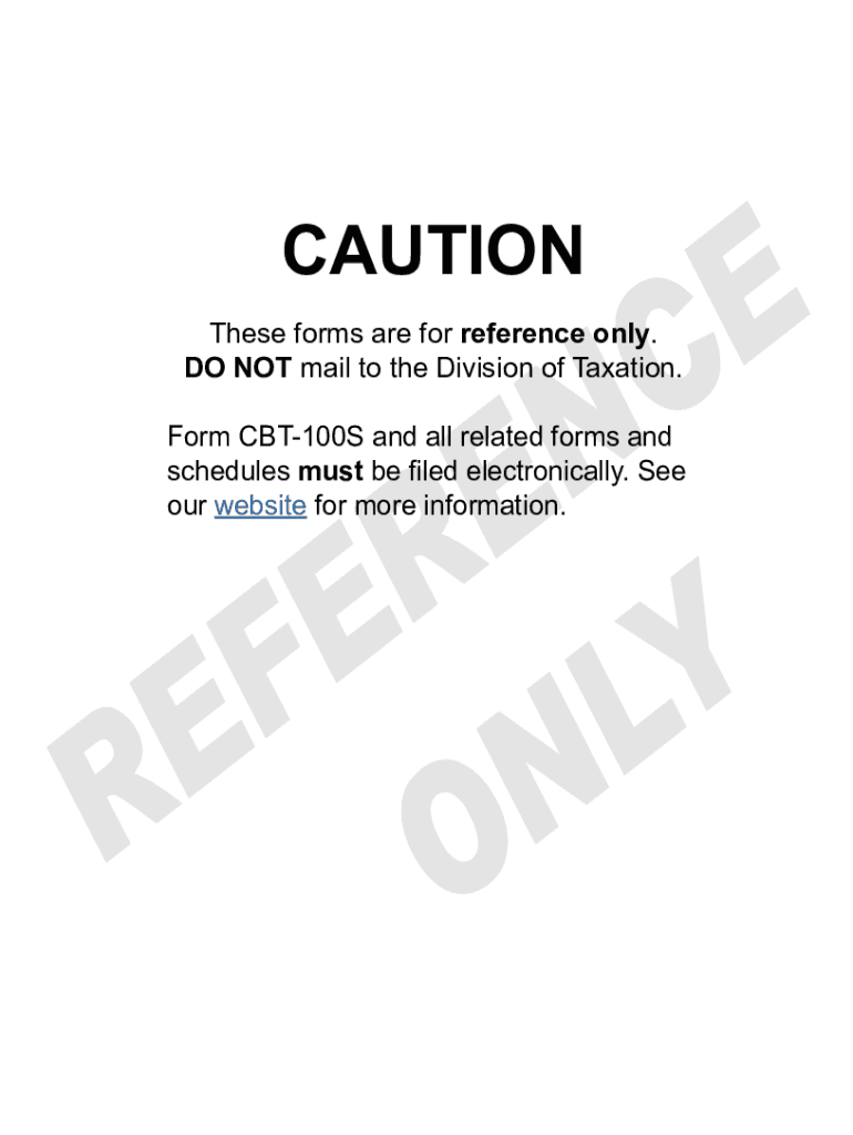 Fillable Online Fiscal years for Forms CBT-100 and CBT-100S: 1120 New ... Fax Email Print ...