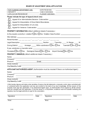 Fillable Online BOA Fax Email Print - pdfFiller