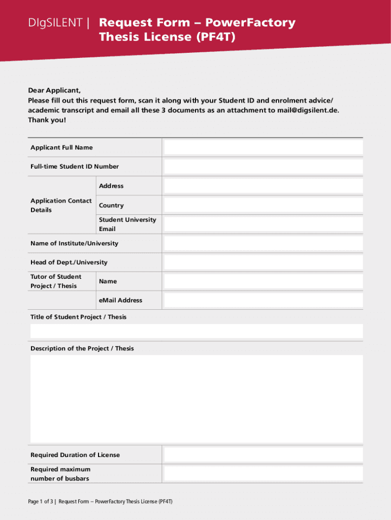 Fillable Online Request a PowerFactory demo version Fax Email Print - pdfFiller