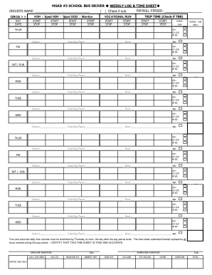 Fillable Online BUS REVISED TIME SHEETS AND MILEAGE FEB 08.xls Fax ...