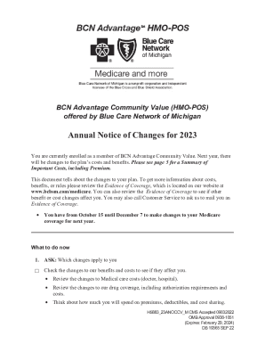 Fillable Online BCN Advantage HMO-POS ElementsMedicare Plans Fax Email ...
