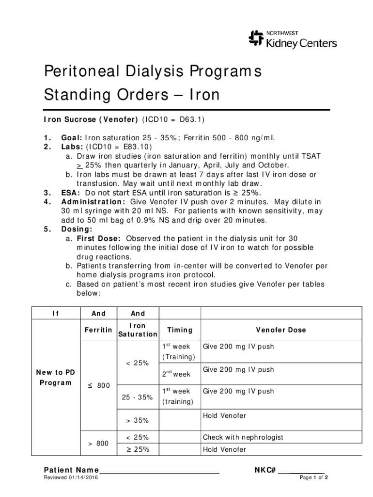 Fillable Online Iron therapy for renal anemia: how much needed, how ... Fax Email Print - pdfFiller