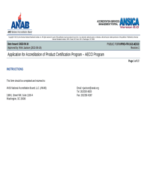 How to Apply - Certificate Issuers - ANAB Doc Template | pdfFiller