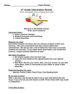 The 22 Best Classroom Rules for Middle School You'll ... Doc Template ...