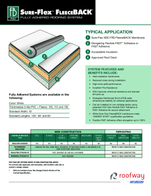 Fillable Online Sure-Flex FleeceBACK Adhered Form-Spec Fax Email Print ...