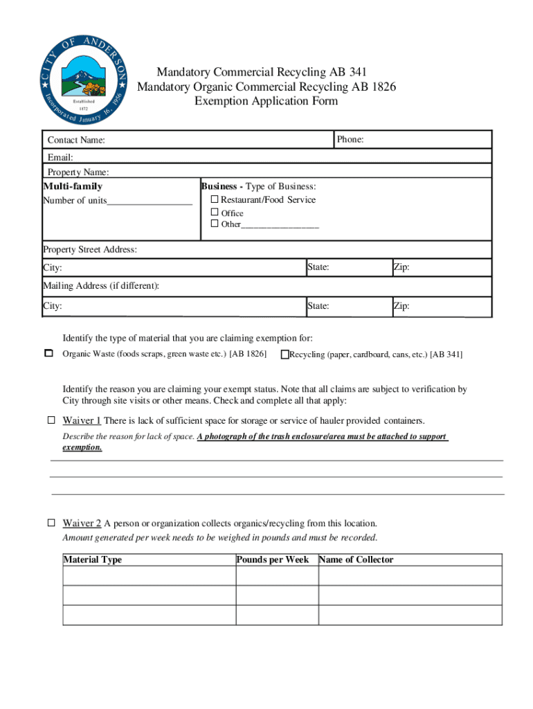 Fillable Online MCR and MORe Exemption Application Fax Email Print ...