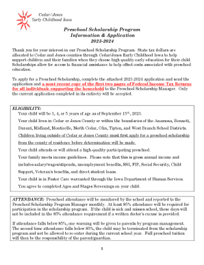 Fillable Online Preschool Scholarship Application FY24.docx Fax Email ...