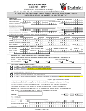 Fillable Online Energy Department Alberton - Fill Online, Printable ...