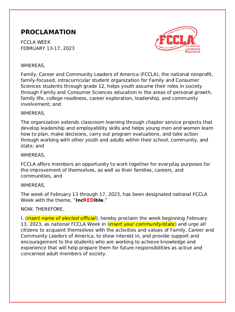 National FCCLA (nationalfccla)Instagram photos and ... Doc Template ...