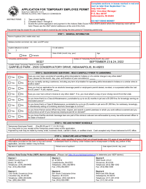 Fillable Online Temporary Authorization Application Fax Email Print ...