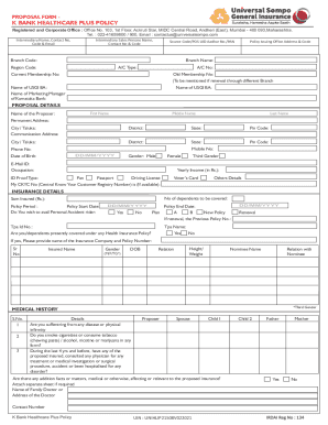 Fillable Online K Bank Health Care Plus Proposal Form 2022.cdr Fax ...
