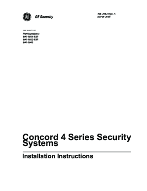 Fillable Online R R Concord 4. Installation Manual - PDF Free Download ...
